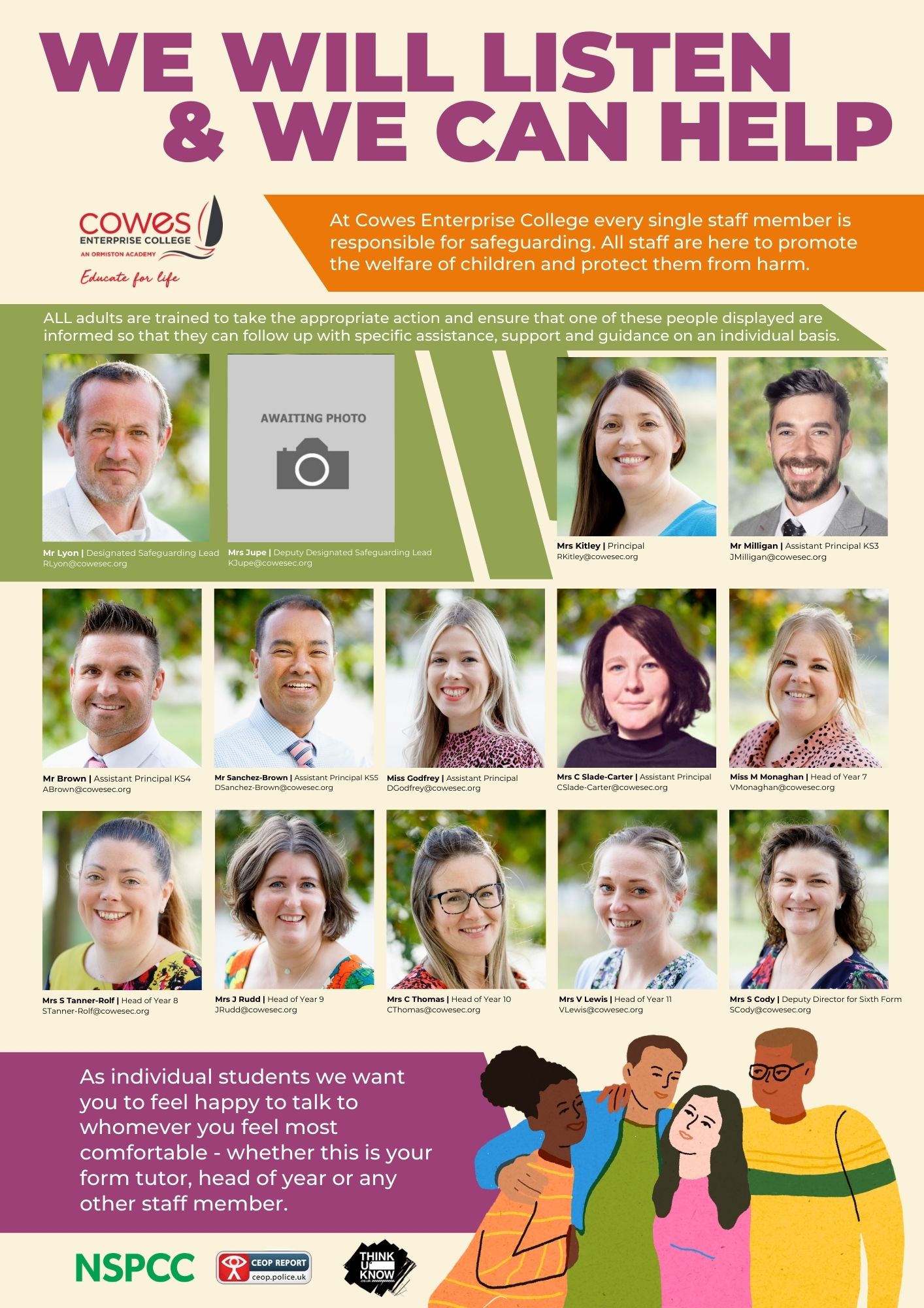 Cowes Enterprise College, An Ormiston Academy - Safeguarding